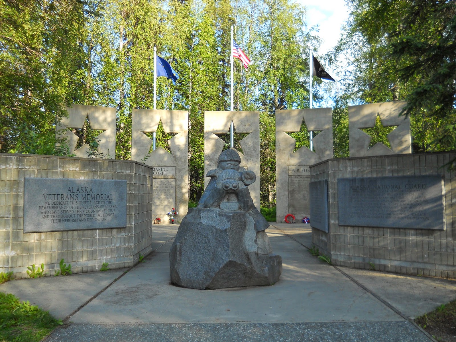 BOBBA CAPS DOXOLOGY: JUL 24, 14 .. THE ALASKA VETERAN'S MONUMENT